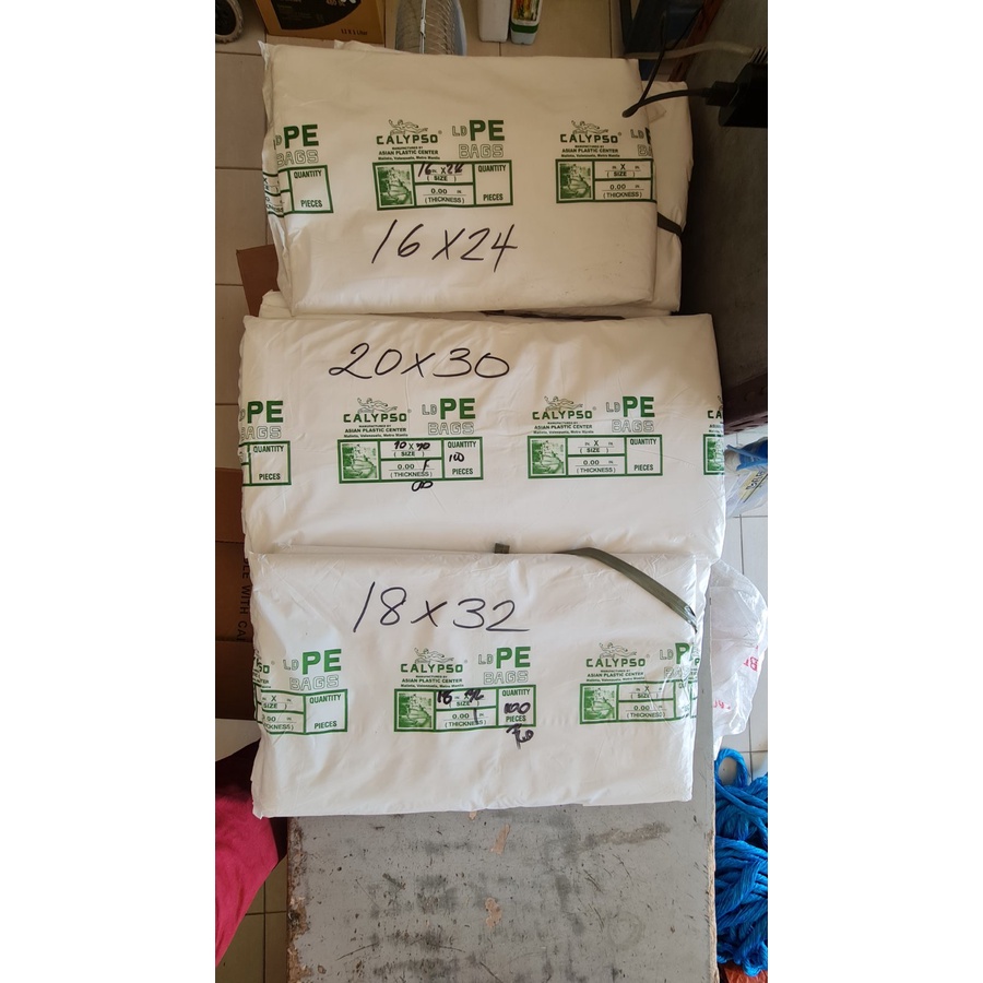 PE Plastic bag Calypso 16x24 / 20x30 / 18x32 100pcs vegetable bag ...