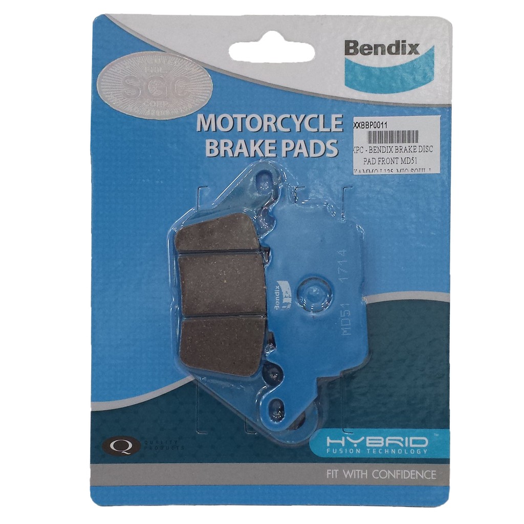 Bendix Brake Pads MD51 for Mio i 125, Aerox155, NMAX, Sniper150 ...
