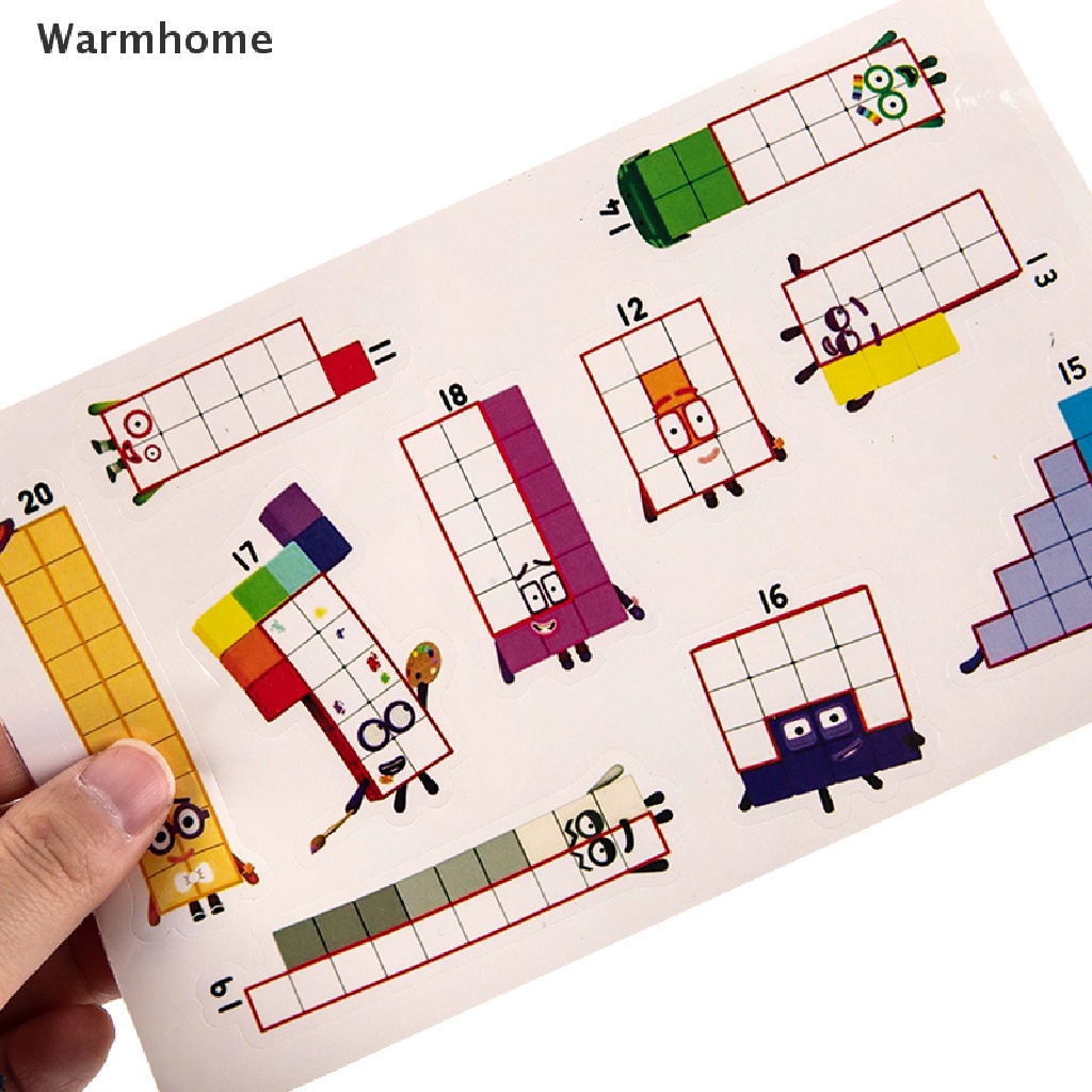 WMM Numberblocks Stickers Toys Number Blocks Graffiti DIY Skateboard ...