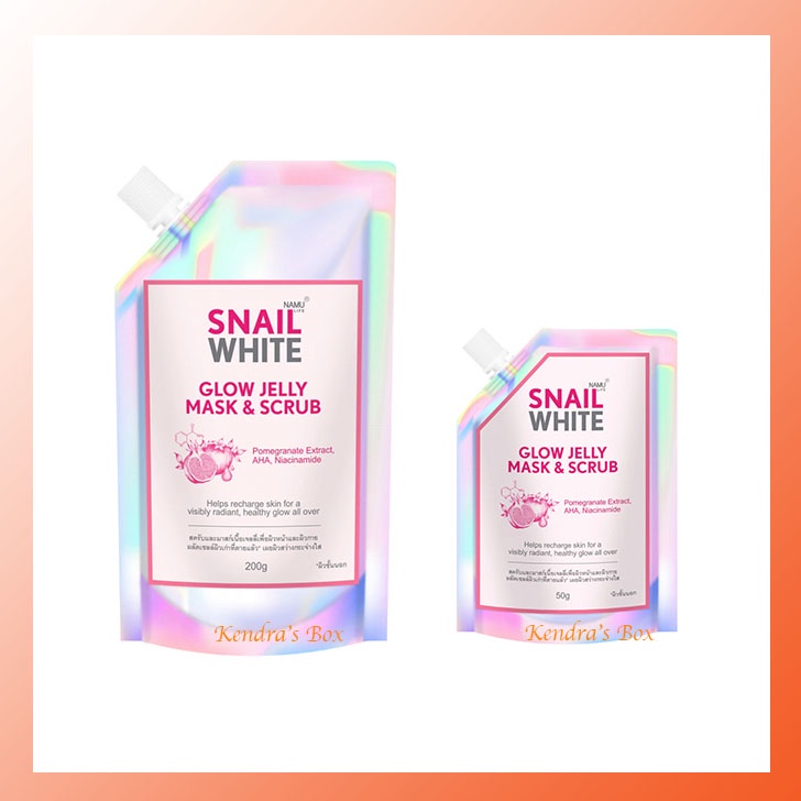 Snail White Glow Jelly Mask & Scrub | Shopee Philippines
