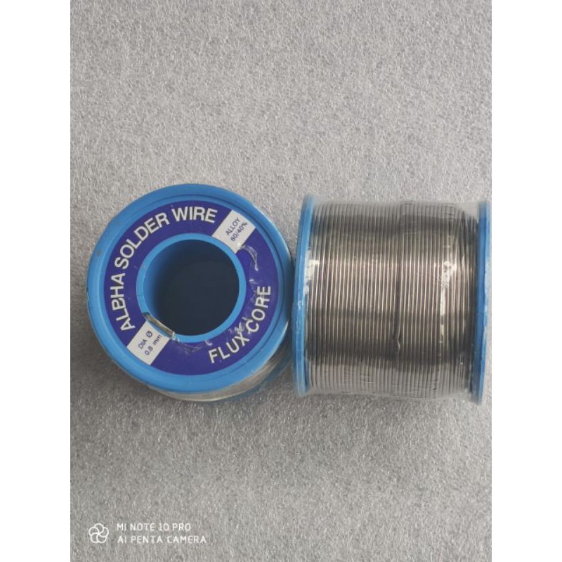 Original ALPHA SOLDER WIRE TIN 250 GRAM FLUX CORE 0.8mm | Shopee ...