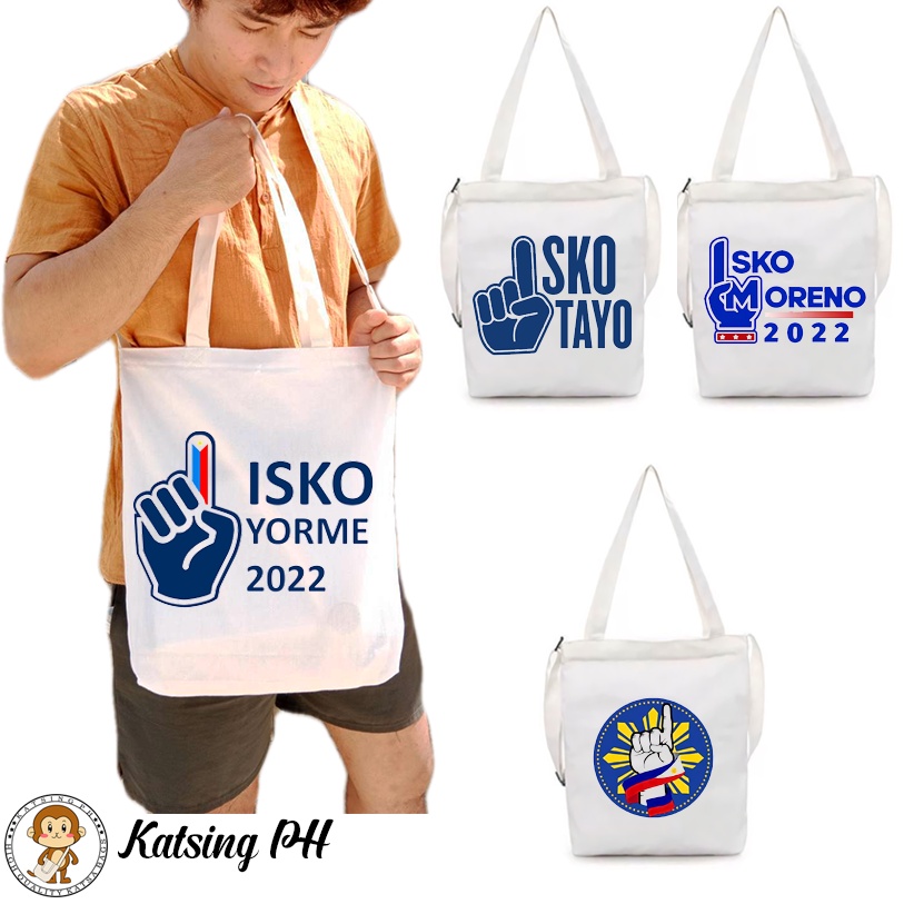 Isko Moreno Yorme Sling Bag Katsa Canvas Crossbody Tote Bag Eco ...