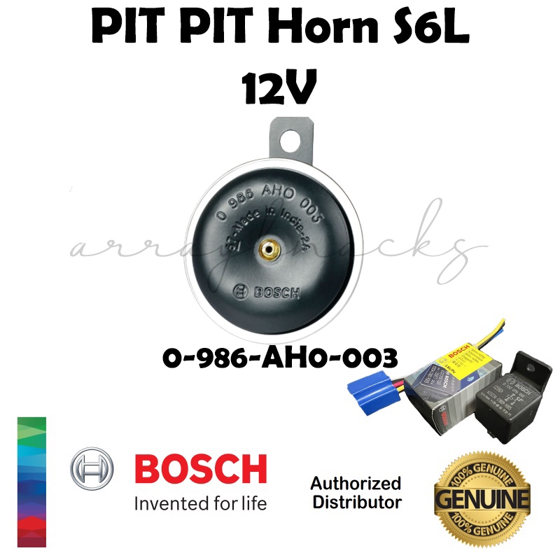 BOSCH - PIT PIT HORN SINGLE (Without Relay) | Shopee Philippines