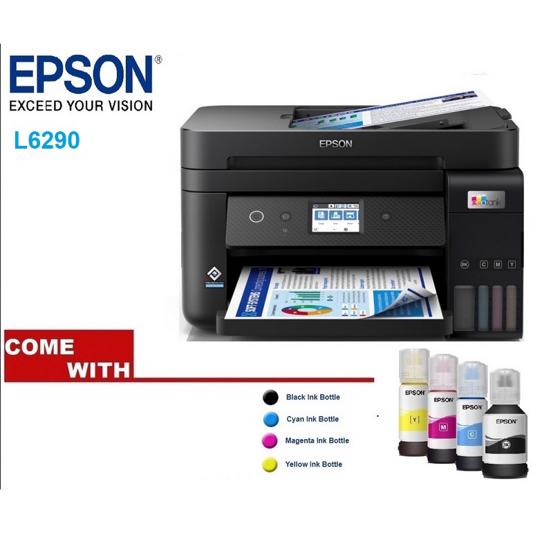 Epson EcoTank L6290 A4 Wi-Fi Duplex All-in-One Ink Tank Printer with ...