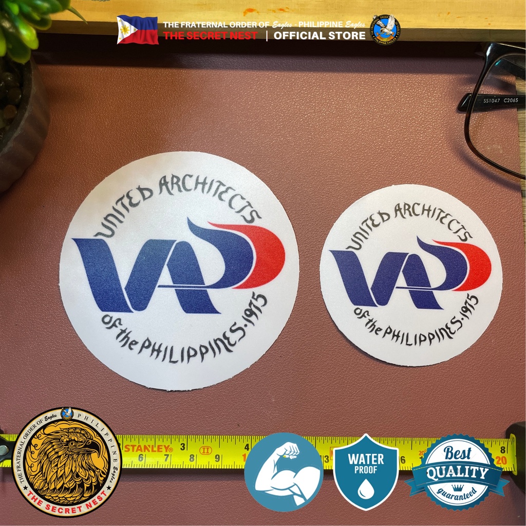 United Architects of the Philippines UAP laminated Vinyl Stickers ...