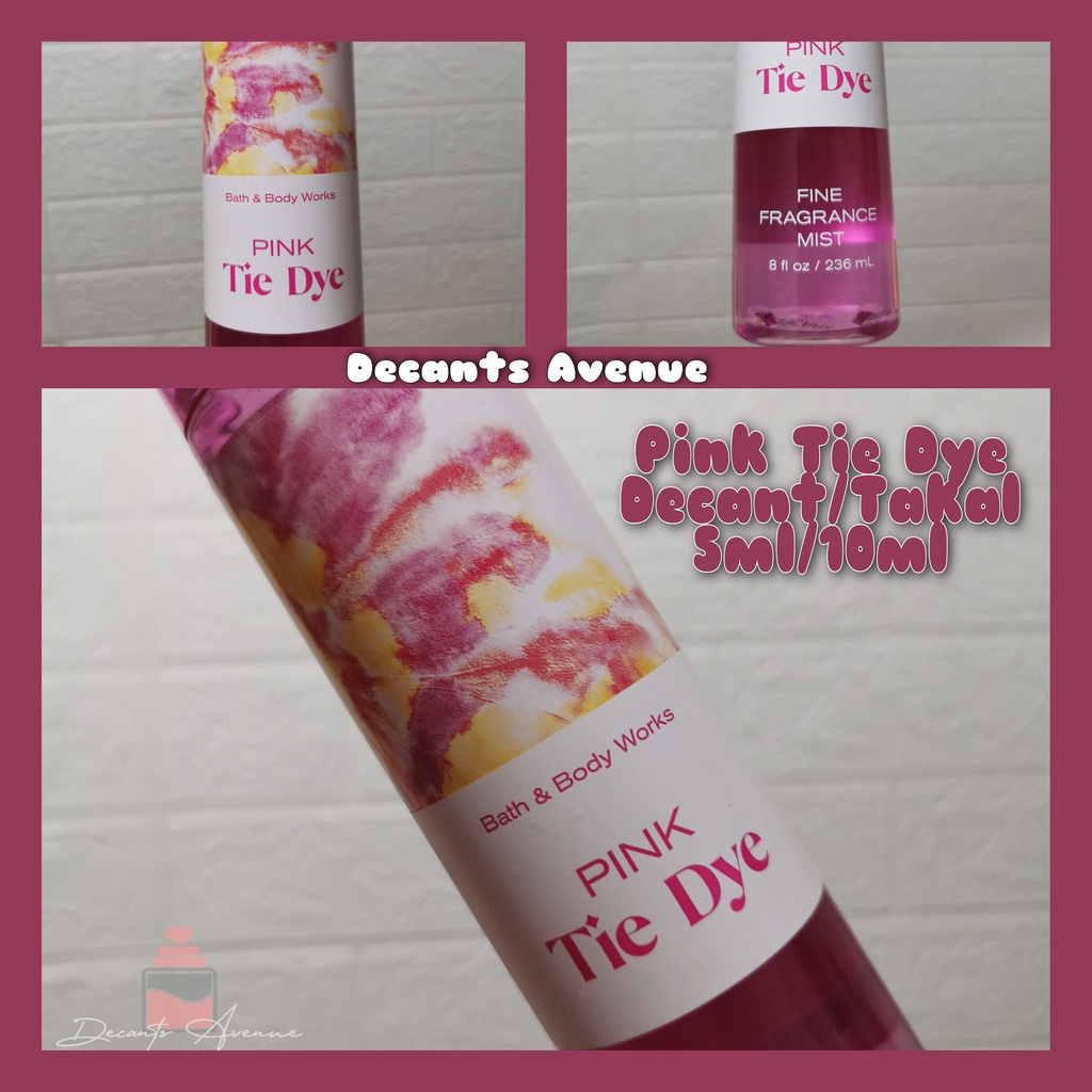Pink Tie Dye - Bath And Body Works 1mL 3mL 5mL 10mL | Shopee Philippines