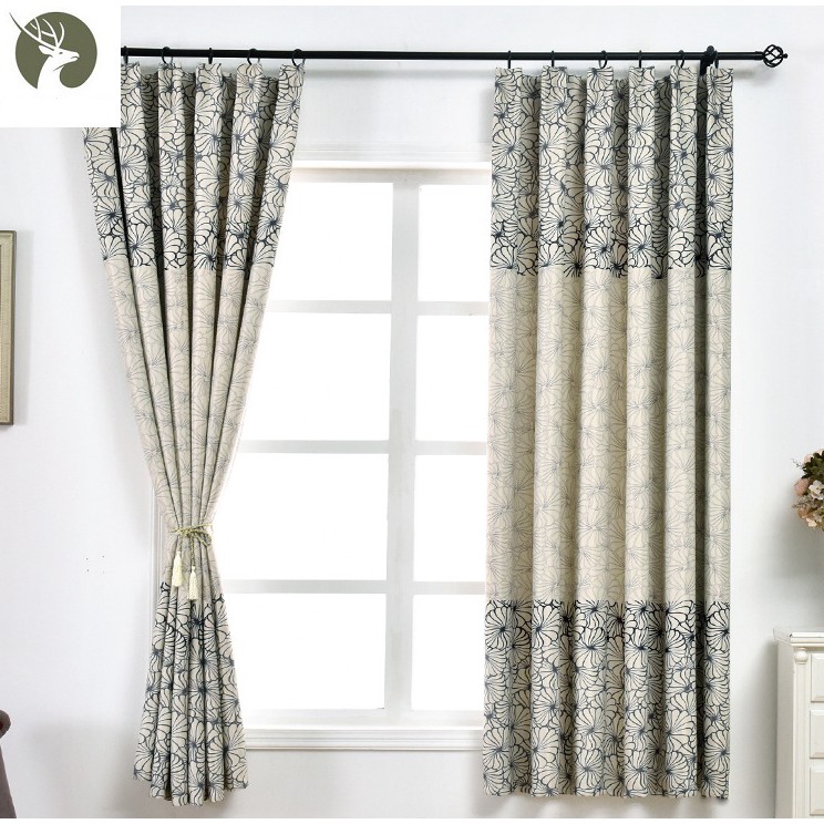 Door curtain FLOWER FRAME MODEL with built-in eyelets, height 2m (many ...