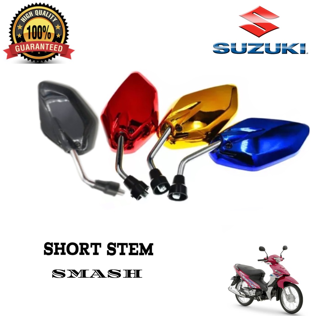 SUZUKI SMASH - Motorcycle Side mirror short stem DAHON TYPE 1pair ...