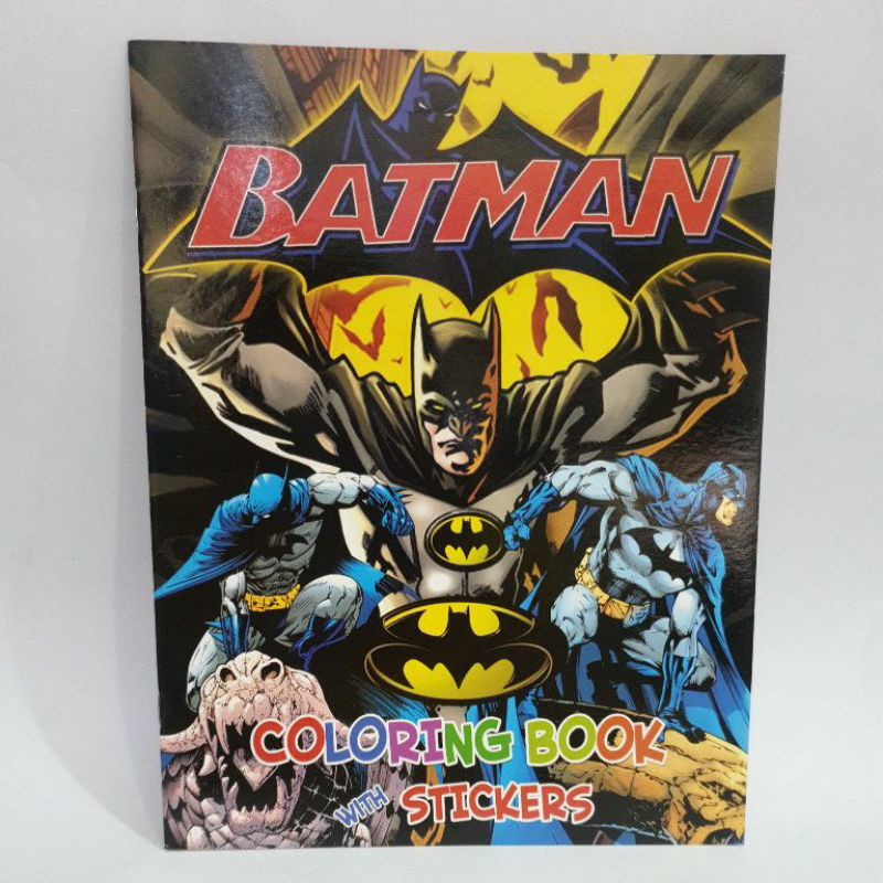Batman Coloring Book with Stickers | Shopee Philippines