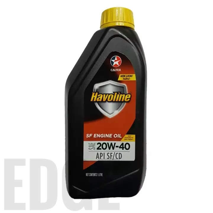 Caltex Havoline Gasoline SF Engine Oil SAE 20W-40 1L | Shopee Philippines