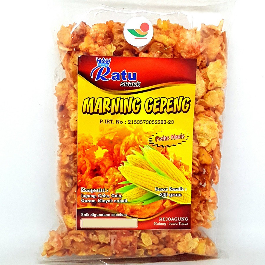 RATU MERAH QUEEN SNACK MARNING FLAT RED CHILI 300gr | SWEET AND SPICY ...