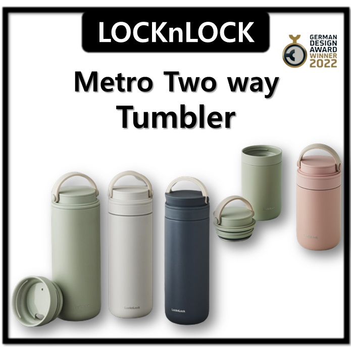 [Lock&Lock] Metro Two Way Tumbler ( 237ml / 355ml / 475ml ) Thermal Insulation Bottle LHC4274 ...