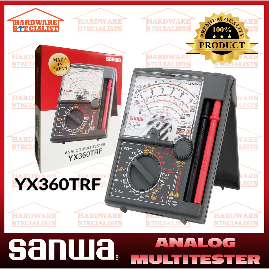 Sanwa Analog Multi Tester Multimeter YX360TRF Made in Japan | Shopee ...