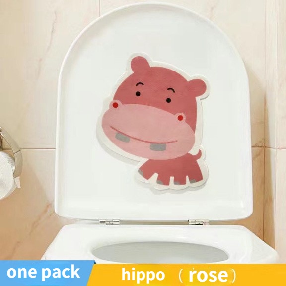 Cartoon Toilet Sticker Deodorant Pad Cute WC Sticker Family DIY Decor ...