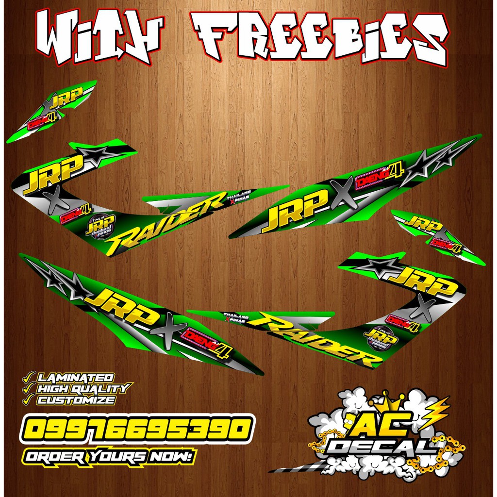 Suzuki Raider 150 JRP Decal Green (ACDECAL) | Shopee Philippines