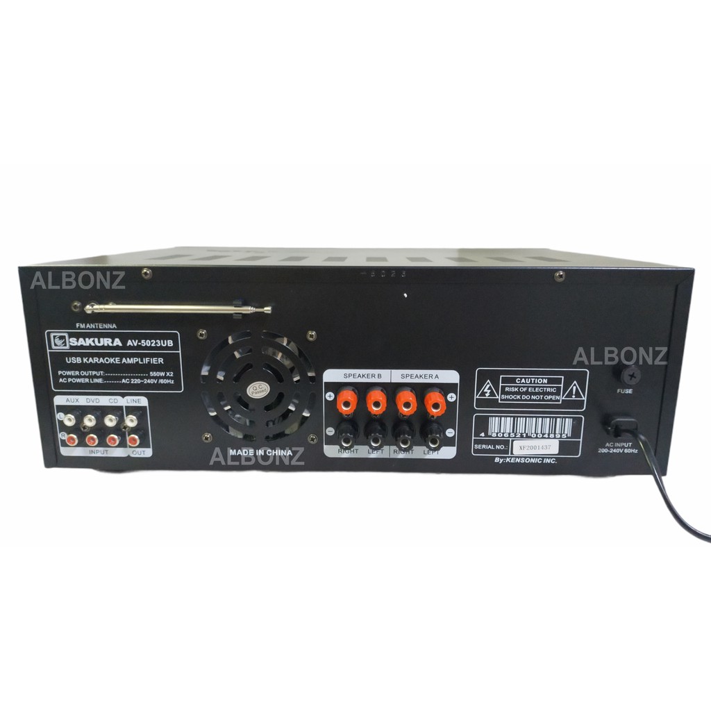 Sakura AV-5023UB USB Karaoke Amplifier | Shopee Philippines