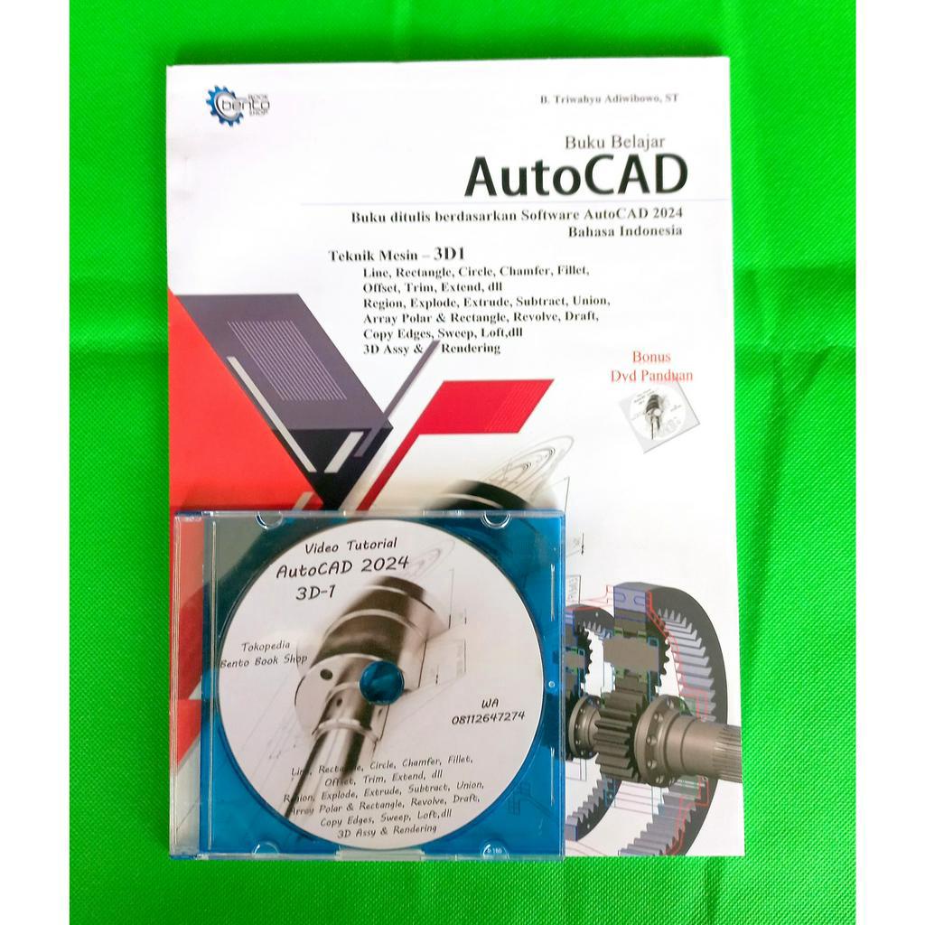 AutoCAD Book 2024 3D1 + Dvd Tutorial | Shopee Philippines