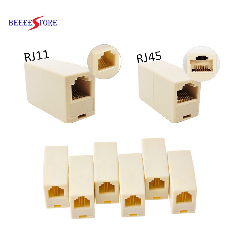 RJ11 Telephone Straight Coupler Cable Extender Joiner RJ45 Joint ...