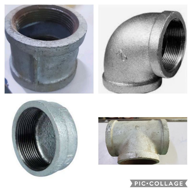 2 1/2, 3, 4 GI Coupling Elbow Tee Heavy Duty Light Duty | Shopee ...