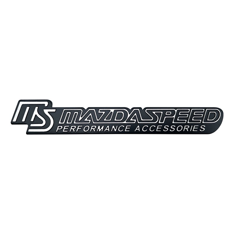 Car Decor 3D Metal MS MazdaSpeed Logo Front Hood Grill Emblem Grille ...