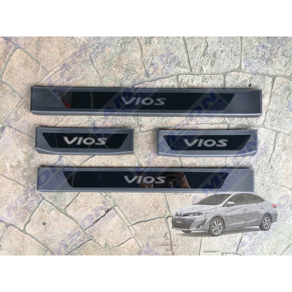Toyota Vios 2019 - 2024 Side Step Sill Scuff Plates | Shopee Philippines