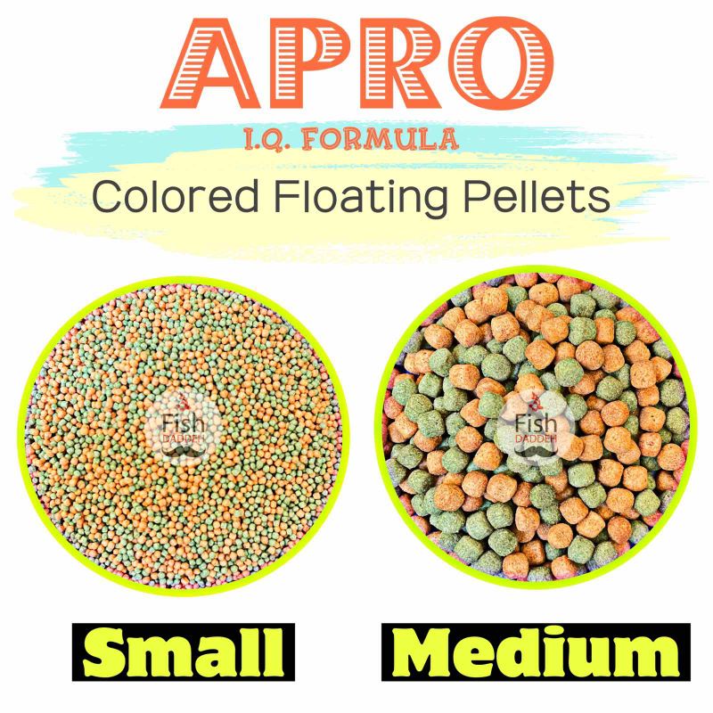 Fish Food Colored Floater Floating Pellets Apro 1kg | Shopee Philippines