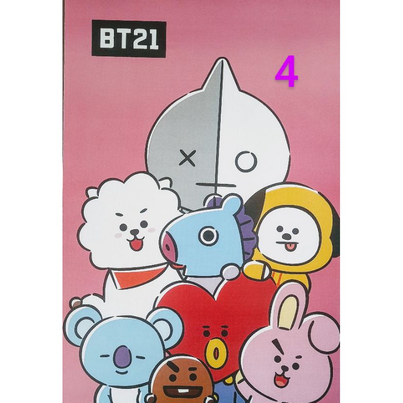 BT21 A3 size poster | Shopee Philippines