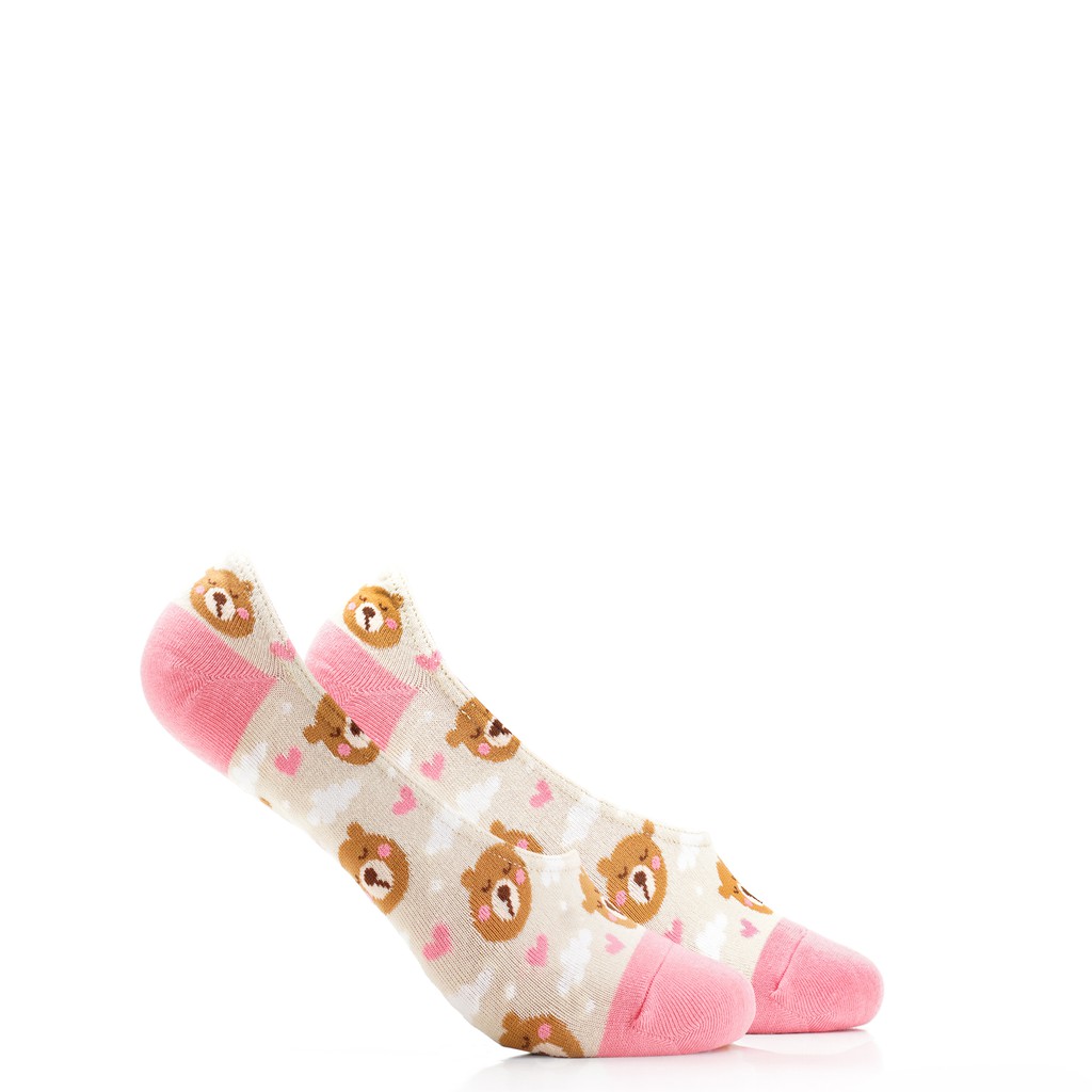Iconic Socks Bear Women's Invisible Foot Socks | Shopee Philippines