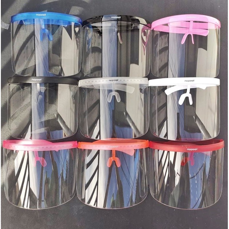 9 colors available hd clear full face shield faceshield oversized ...
