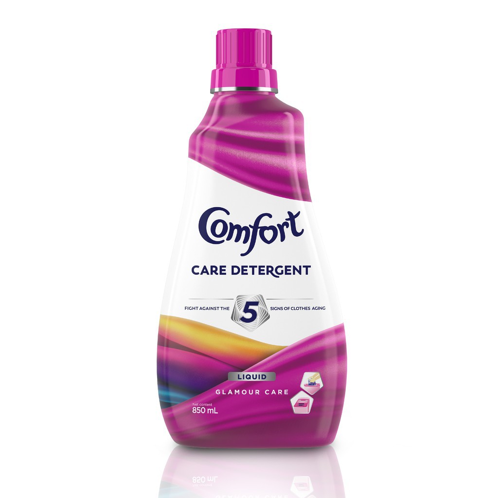 Comfort Pink Liquid Detergent Glamour Care 850ml Bottle | Shopee ...