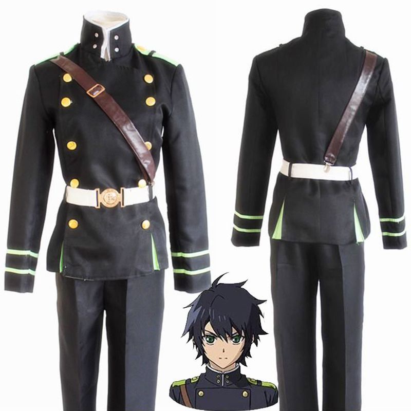 Japan Seraph Of The End Yuichiro Hyakuya Army Uniform Cosplay ...