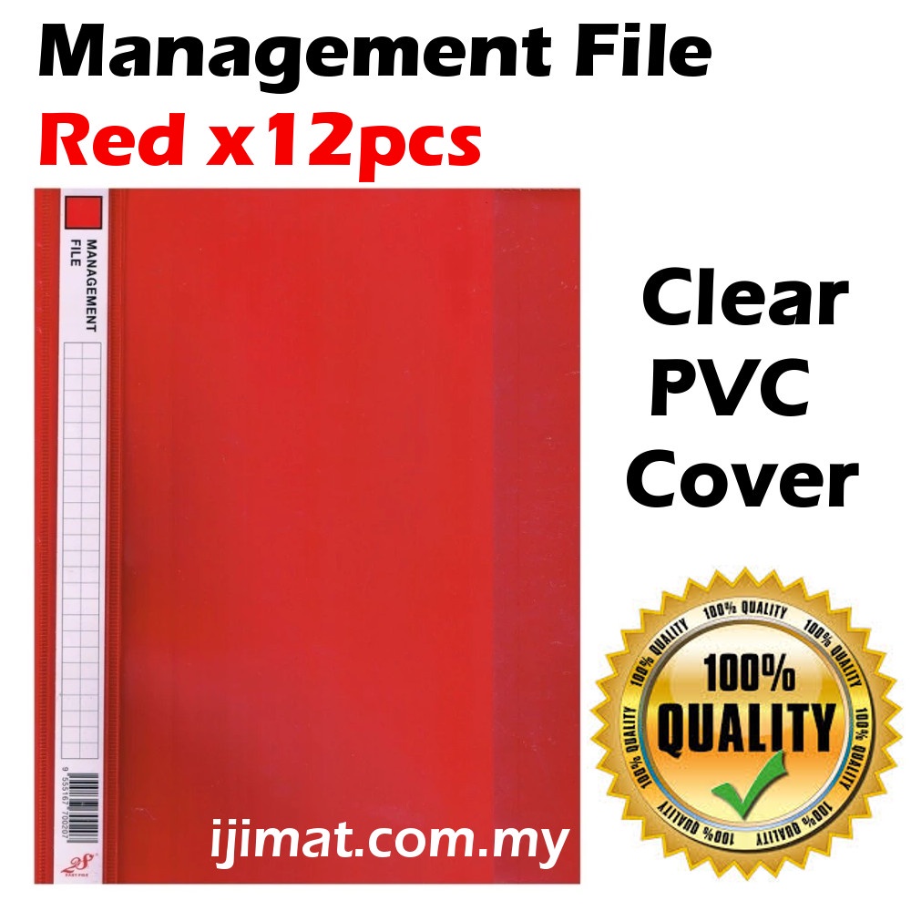 (12pcs/pack) East-File 1807 PVC Management File A4 / Clear PVC Cover ...