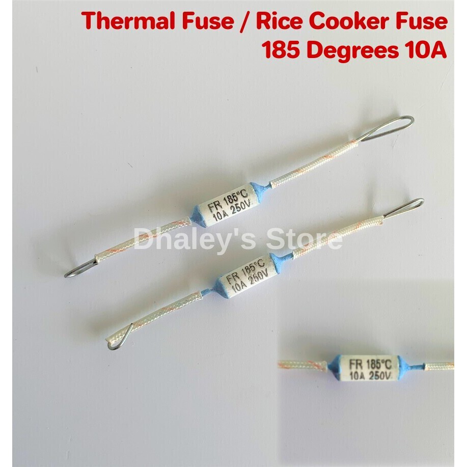 2 pcs. Rice Cooker Thermal Fuse 185 Degrees Celcius 10A / Thermal Fuse ...