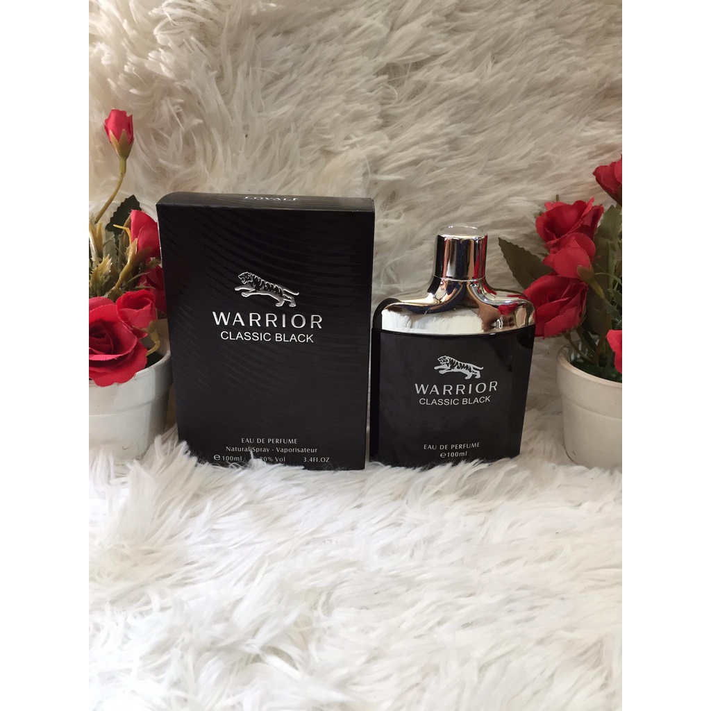 WARRIOR CLASSIC BLACK PERFUME SPRAY FOR MEN 100ML | Shopee Philippines