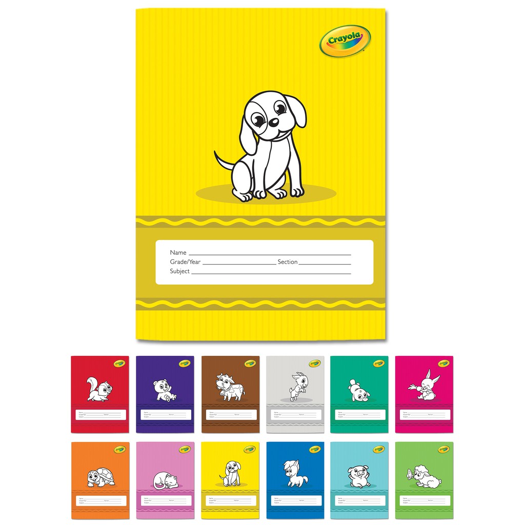 Doodle Color Animals Writing Notebook S19 14.8 x 20 cms (Assorted Only ...