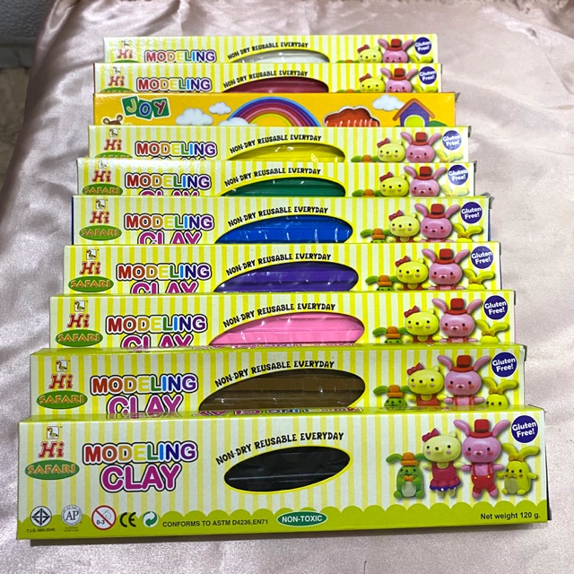 Multi-colored Modeling Clay 120g Clay Doh Assorted Colored Clay Bar ...
