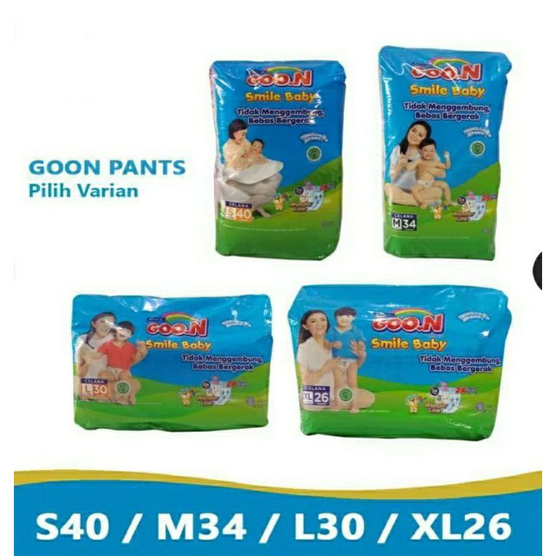 Goon Smile Baby Pants / Goon S40, M34, L30, Xl26 | Shopee Philippines