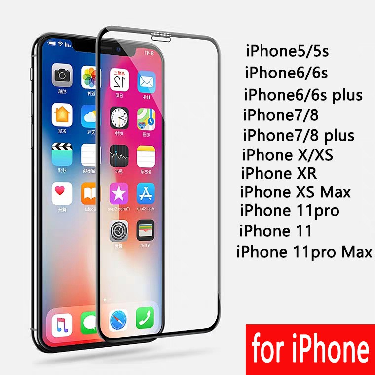 iPhone Screen Protector iPhone 12 pro max 11 Pro max X XR XS Max 8Plus ...