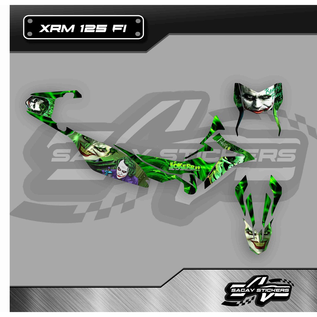 XRM 125 fi Motorcycle Sticker Decals WITH FREE Assorted stickers ...