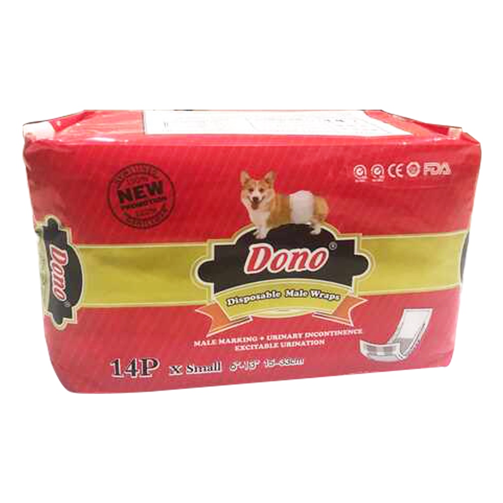 Hello Paws Dono Disposable Diapers for Male Dogs and Cats Pet Accessory ...