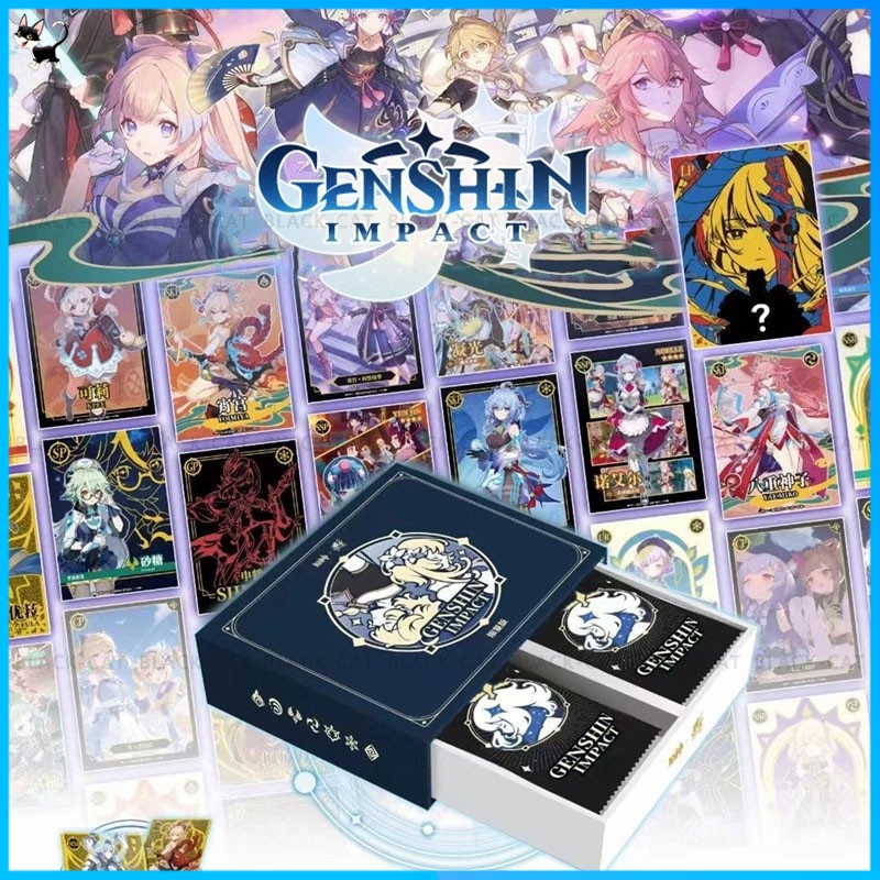 Genshin Impact Card Paimon Ganyu Keqing Collector's Edition Game ...