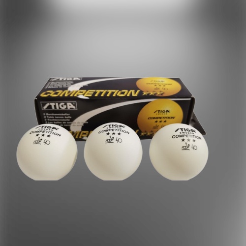 Stiga Competition Table Tennis Ball White (3pcs in 1 box) | Shopee ...