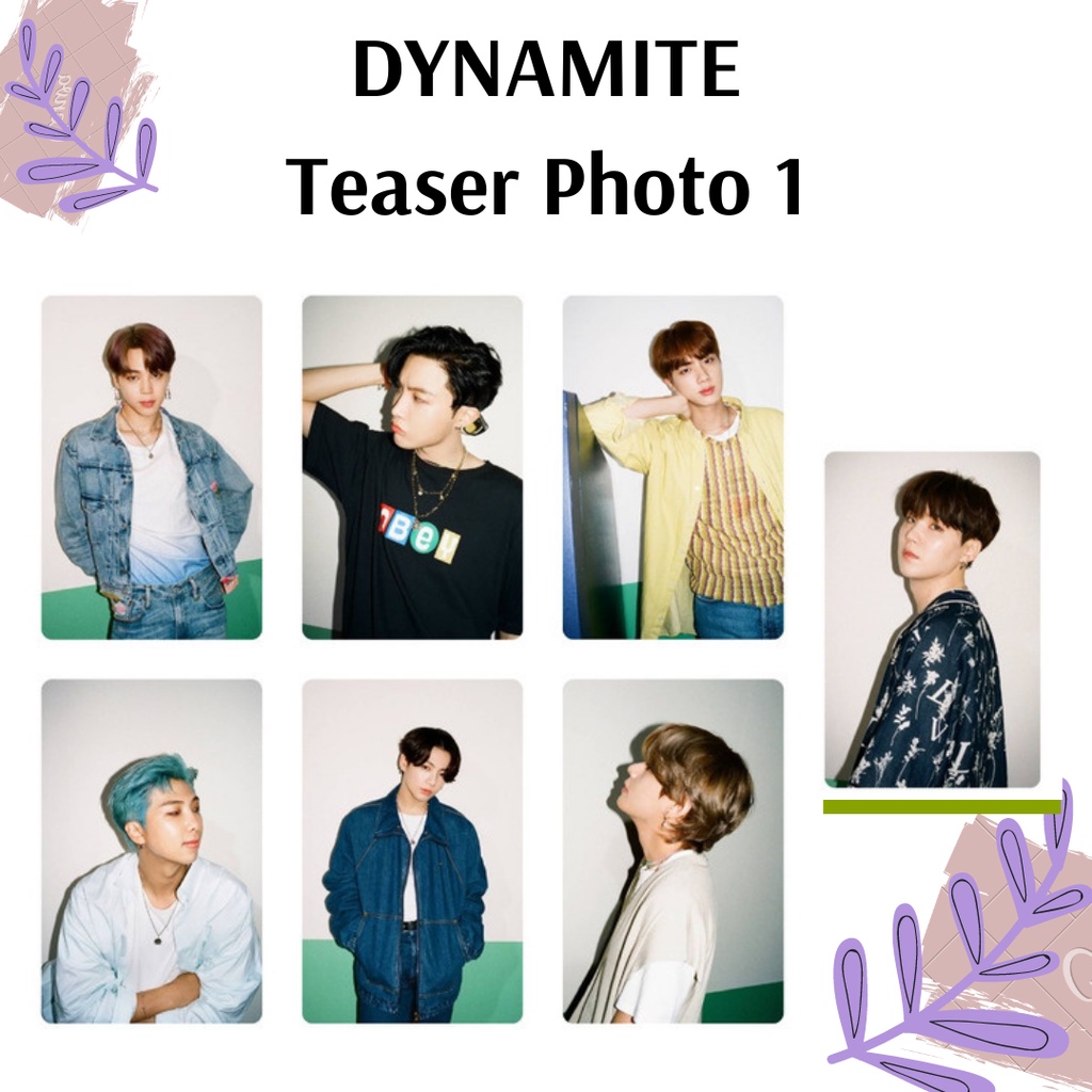 Bts DYNAMITE Photocard Photocard Unofficial Teaser | Shopee Philippines