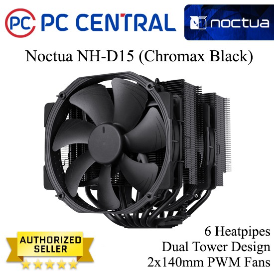 Noctua Nh-D15 Chromax Black 140mm Dual-Tower Nh D15 CPU Cooler (Nh-D15 ...