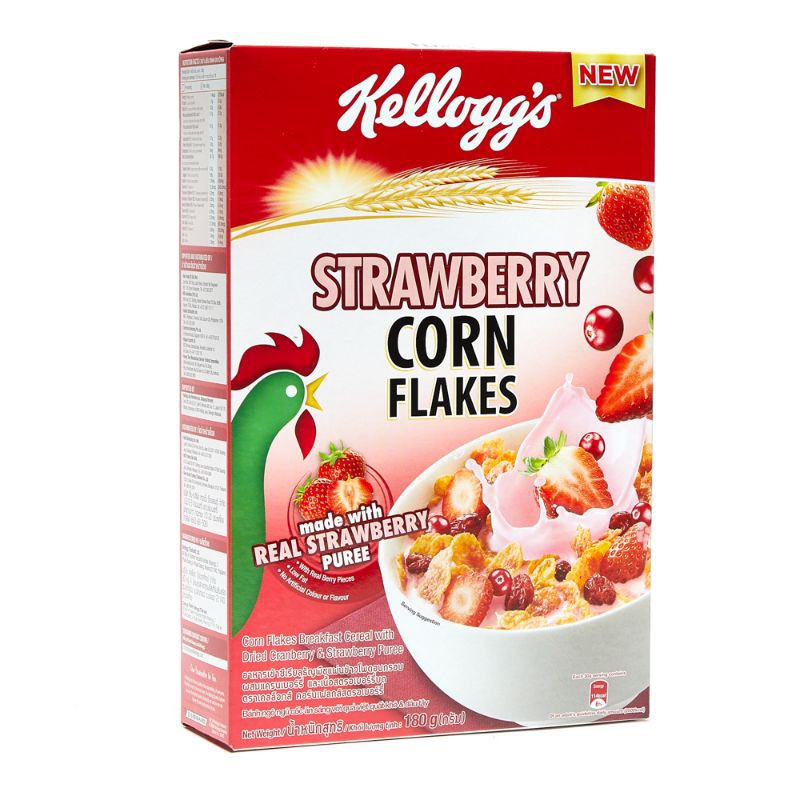 Kellogg's Strawberry Corn Flakes Cereal (180G) | Shopee Philippines