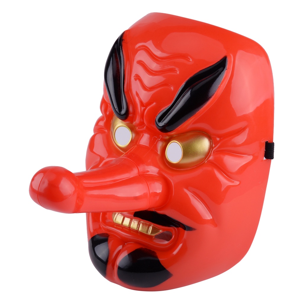 Cosplay Costume Halloween Party Japanese Buddhist Evil Tengu Scary Mask ...
