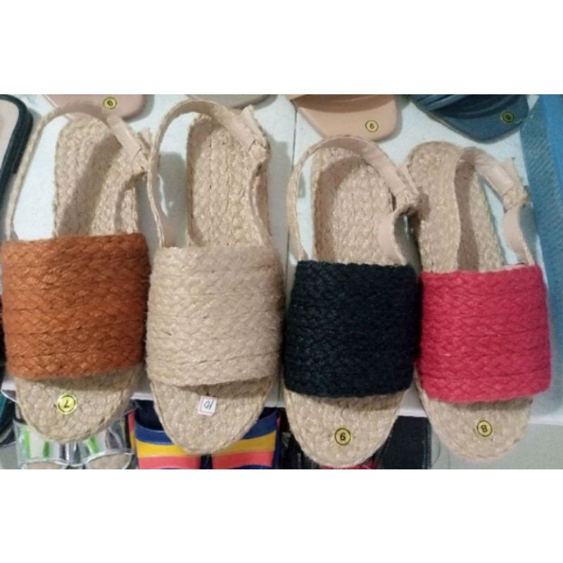 LEXYNE Hand Made Abaca Espadrille Sandals High Quality Super Comfy For ...