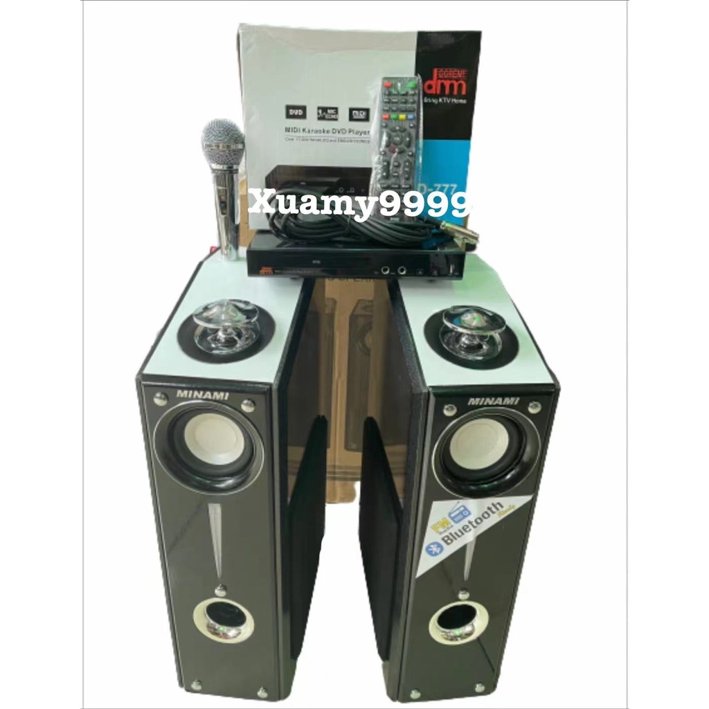 Minami SB-1017 Digital Audio 2-Way Speaker System w/ karaoke player ...