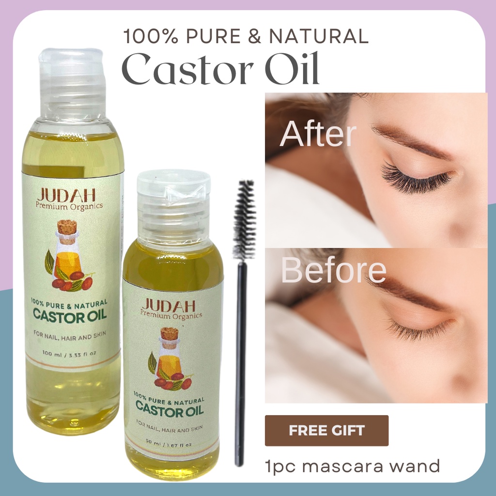 Castor Oil Organic(50ml/100ml) | Castor Oil Cold Pressed | Castor oil ...