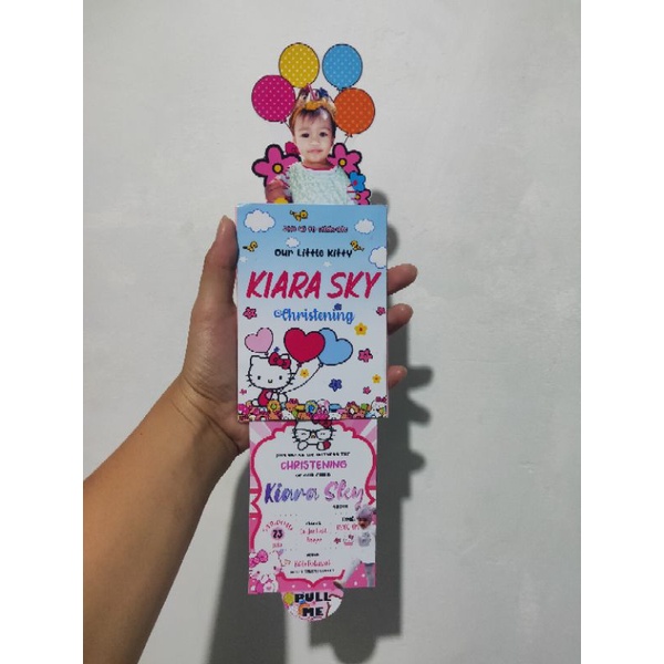 Pull Me Invitation ( Hello Kitty Theme ) 5 pcs | Shopee Philippines